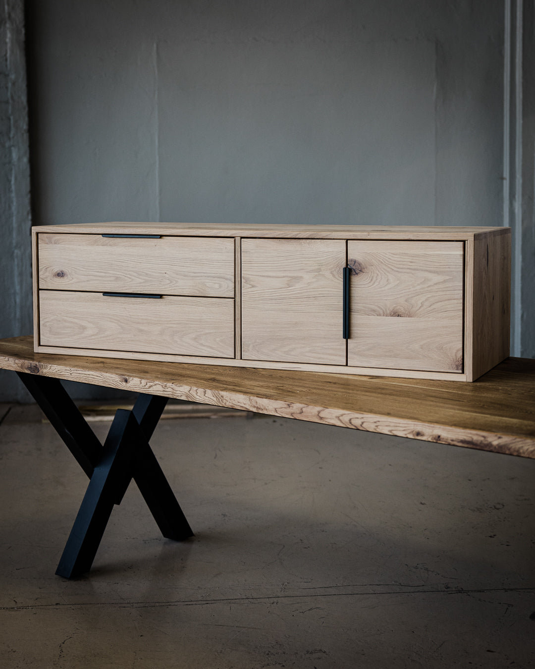 Float TV Unit – Bark & Steel