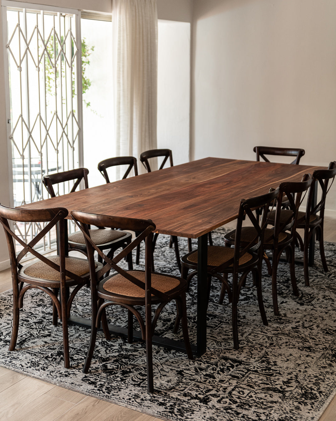 Charles Dining Table – Bark & Steel