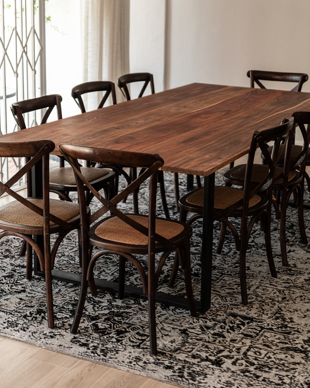 Charles Dining Table – Bark & Steel